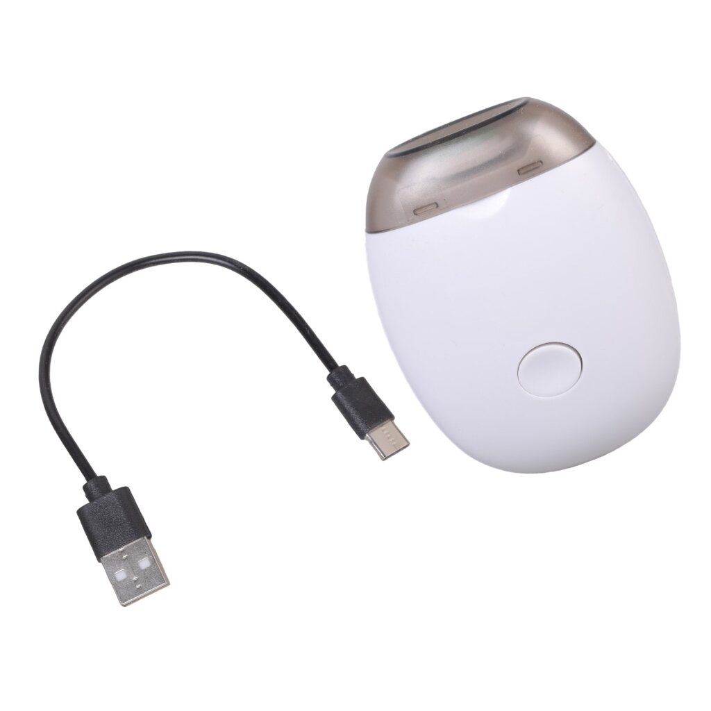 Автоматическая Электрическая Шлифовальная машина для ногтей с функцией Ночного освещения USB C Перезаряжаемая Безопасная для младенцев и детей Белого цвета