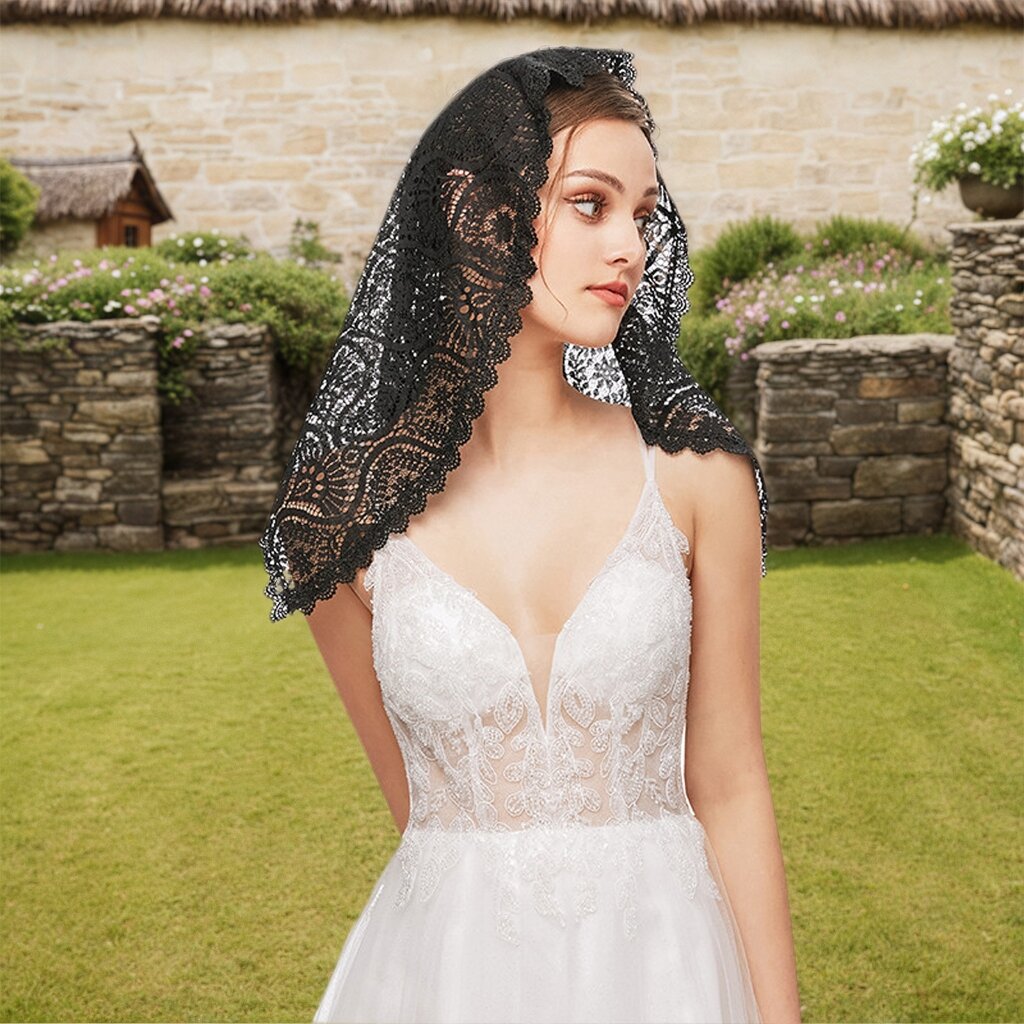 Кружевной головной убор, Белый