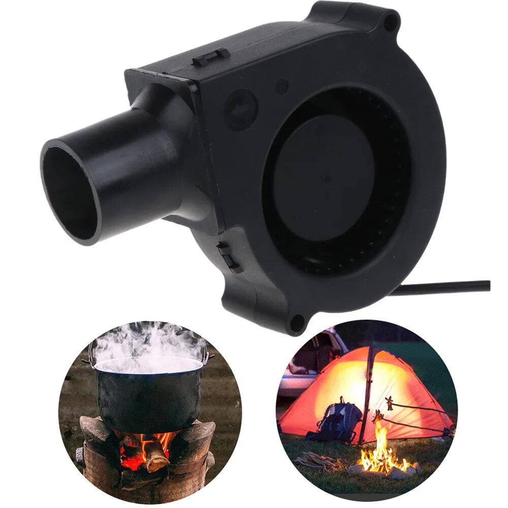 12 В вентилятор для барбекю небольшой портативный турбонагнетатель со скоростью сбора воздуха источник питания