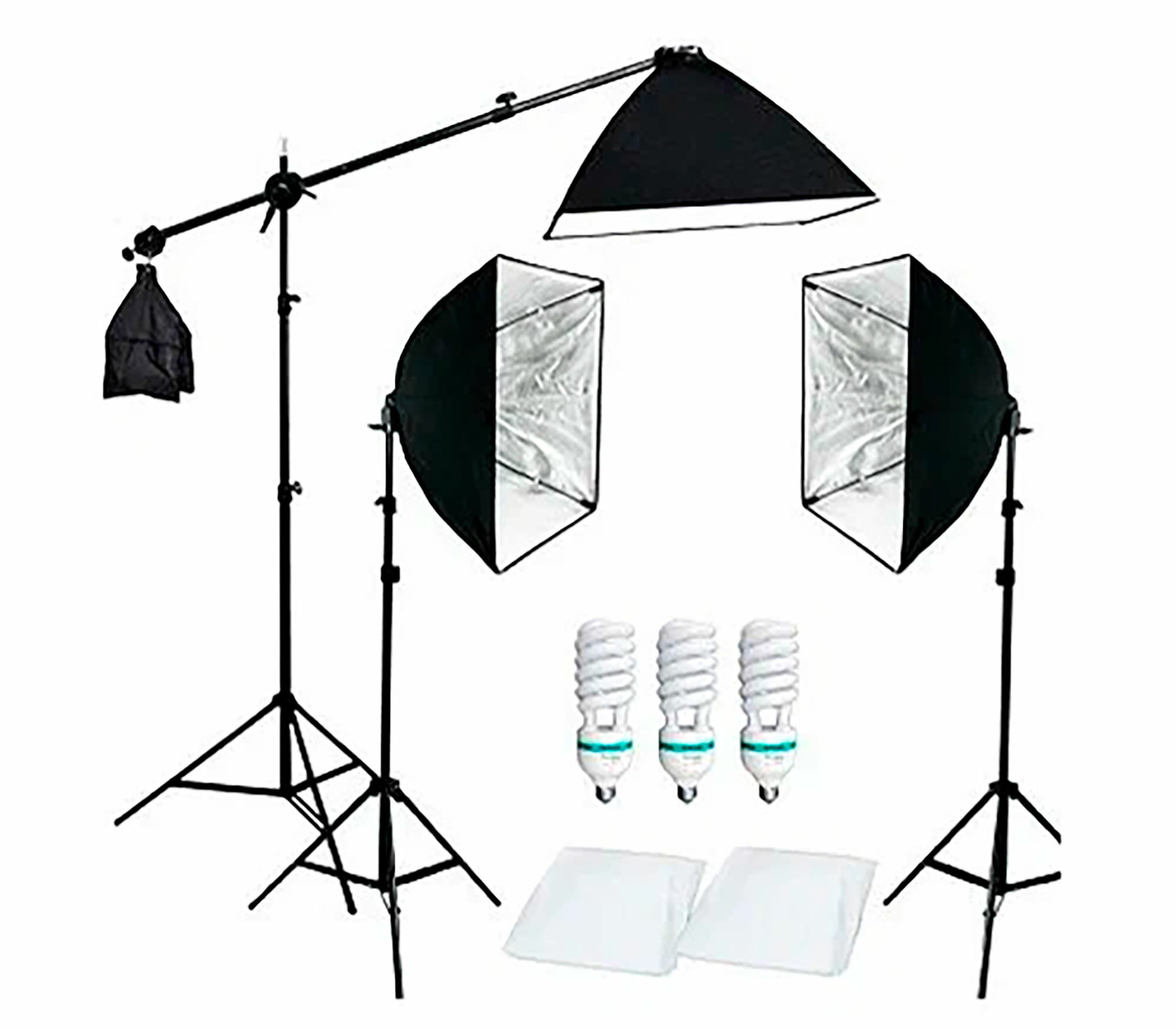 Комплект постоянного света FST ET-503 Kit, люминесцентный, 3х125 Вт, 5500К, питание от сети