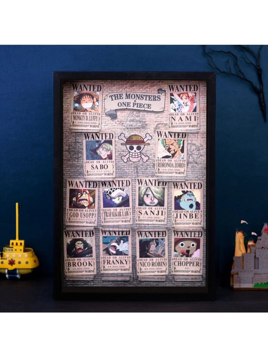Дисплей-бокс One Piece (Фоторамка 12 - Черный, без фигурки)