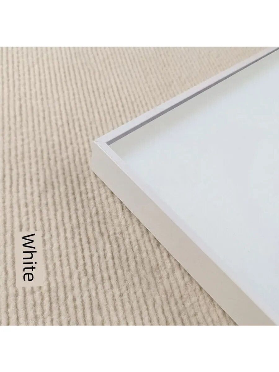 Фоторамка 50x70см, белая рамка, белый