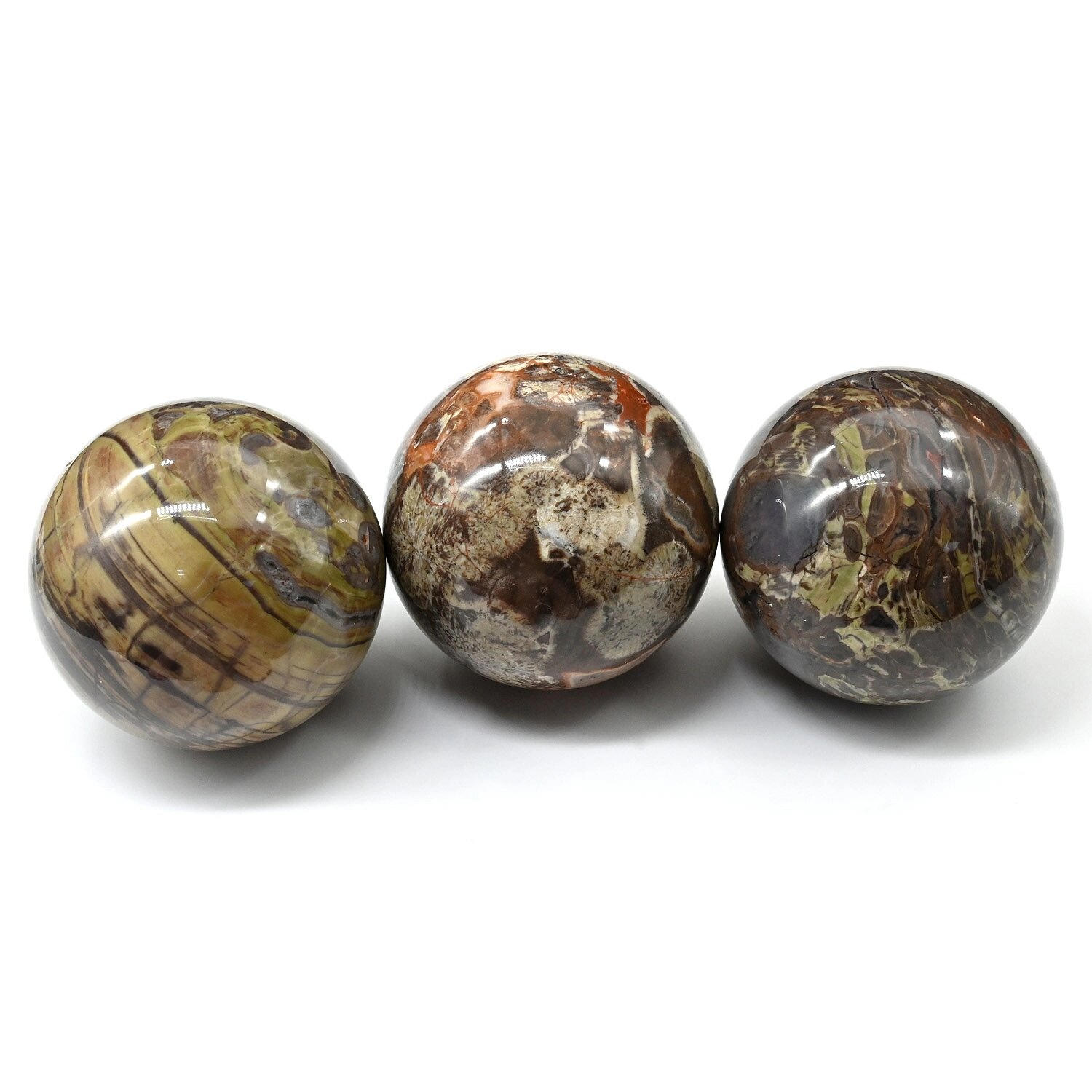 Шар из агата цветочного, диаметр 53-54мм, 186-200г .