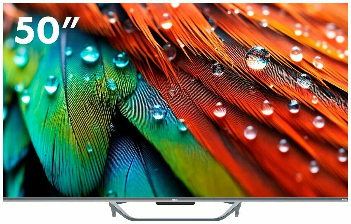 Телевизор Haier Smart TV S4, 50", Android TV, 4K, голосовое управление