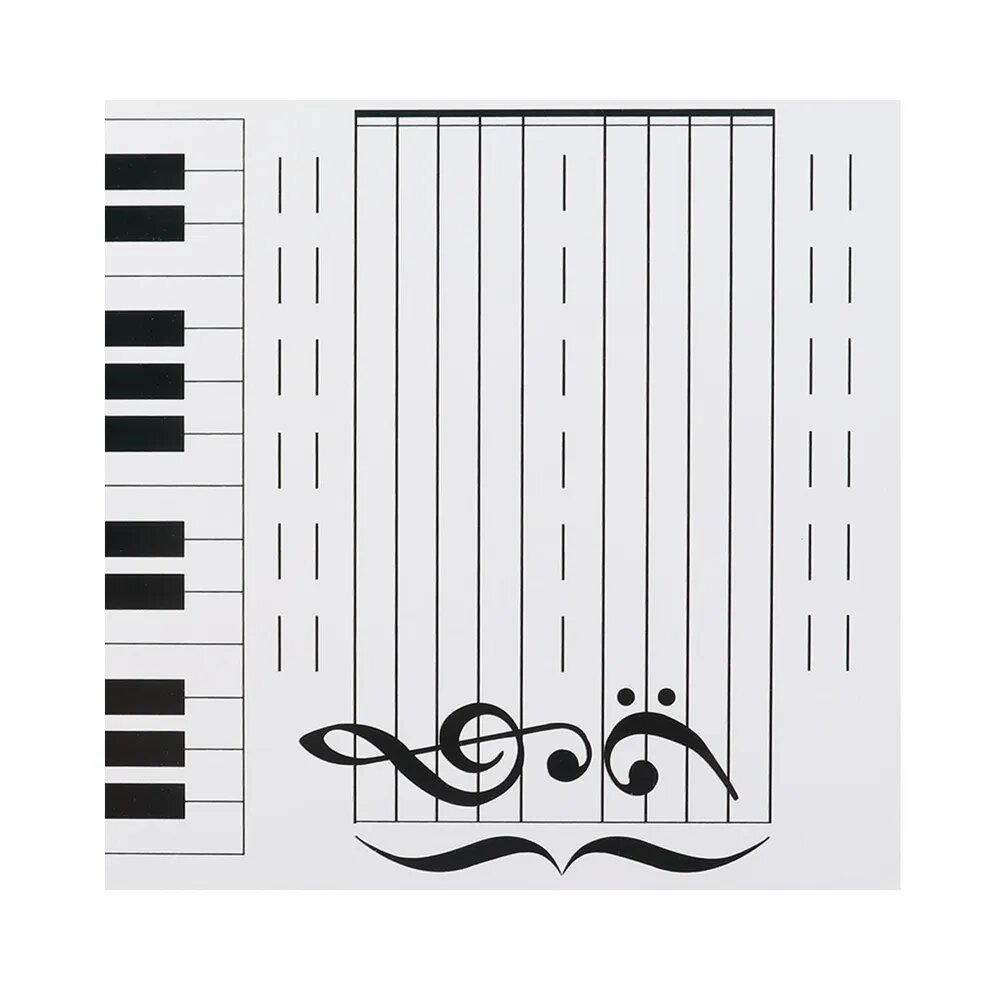 Стираемая музыкальная доска 1 шт, Магнитная доска для изучения нот для детских музыкальных развивающих игрушек