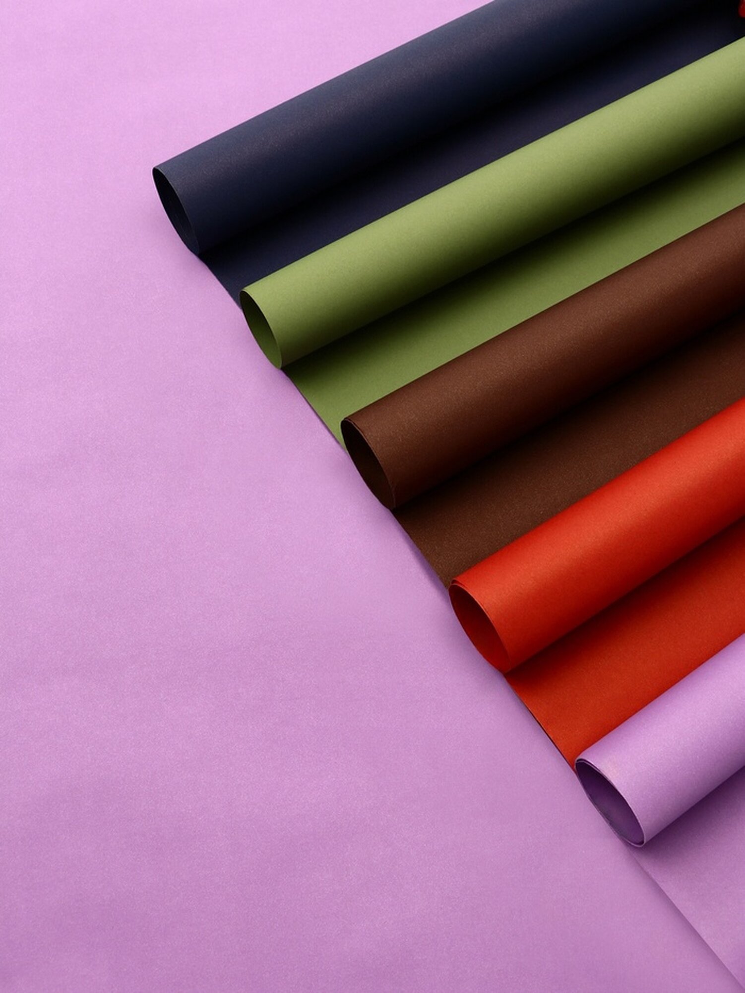 Бумага упаковочная крафт, двухсторонняя, "Микс №1",50 х 68см±5% 10897275