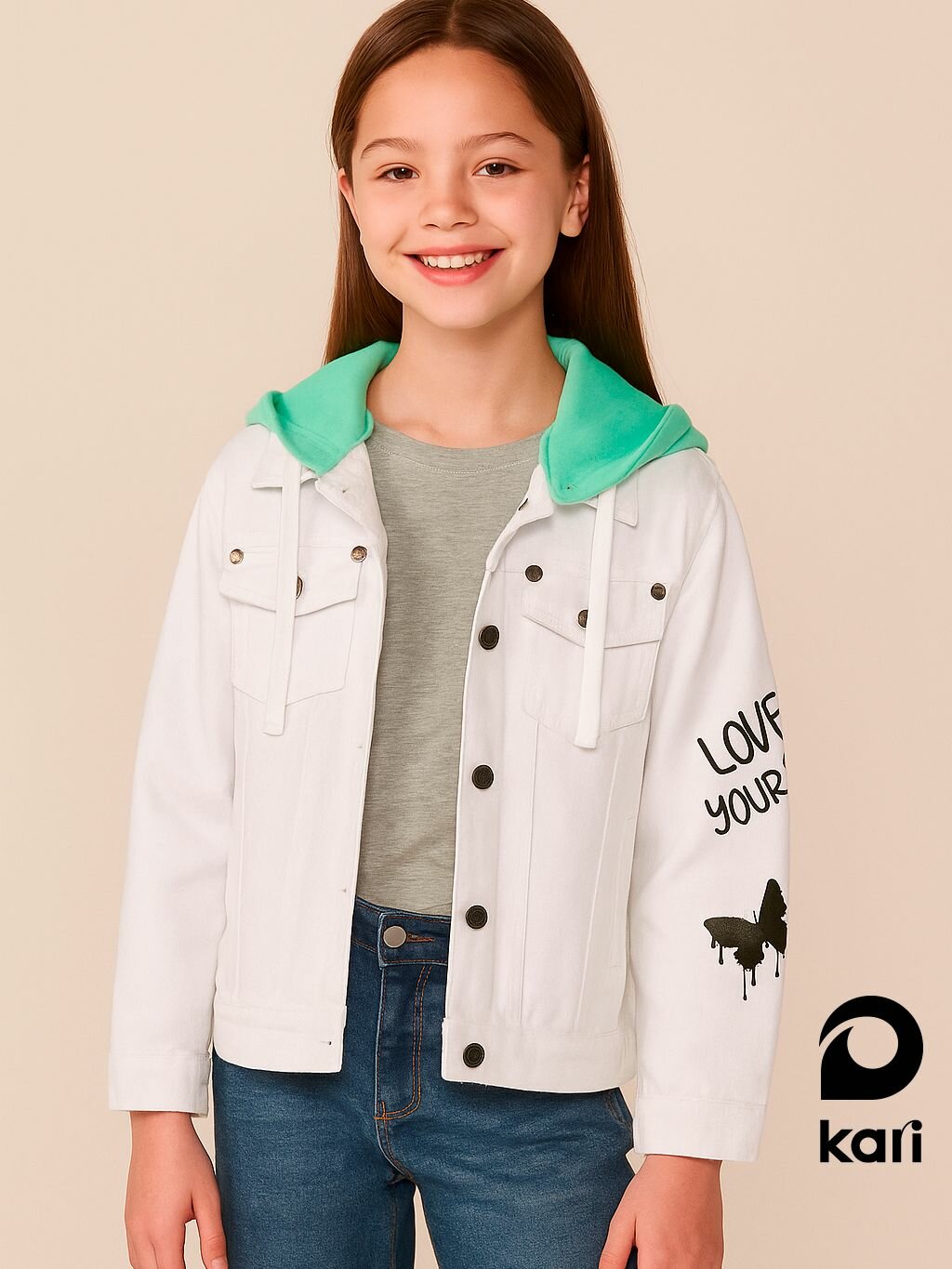 Куртка джинсовая Flower art