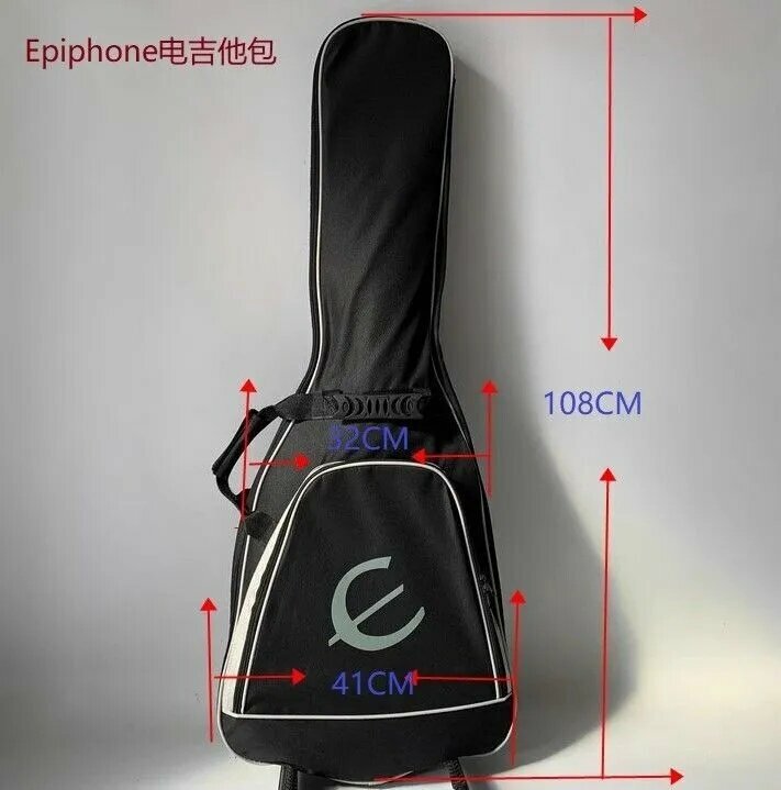 Двухoulderный водонепроницаемый рюкзак для электрогитар Epiphone 10 мм под LP, ST, TL и др новый