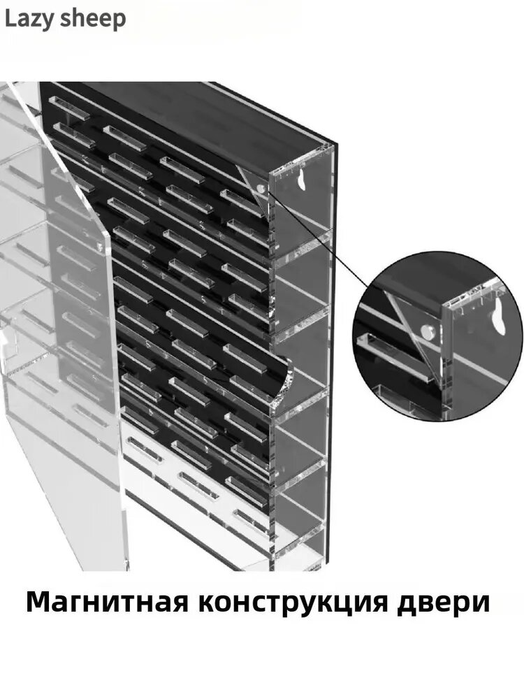 Медаллер акриловая витрина для монет Challenge, размер 27,9 см х 5,3 см х 31,8 см, Китай — фото 1