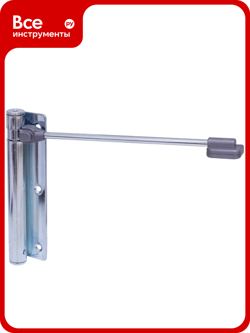 Дверной доводчик ALDEGHI LUIGI SPA левый, 170х39х225, цвет: оцинкованная сталь, к-т: 1 шт + ключ с декоративными шурупами 114AZ170S