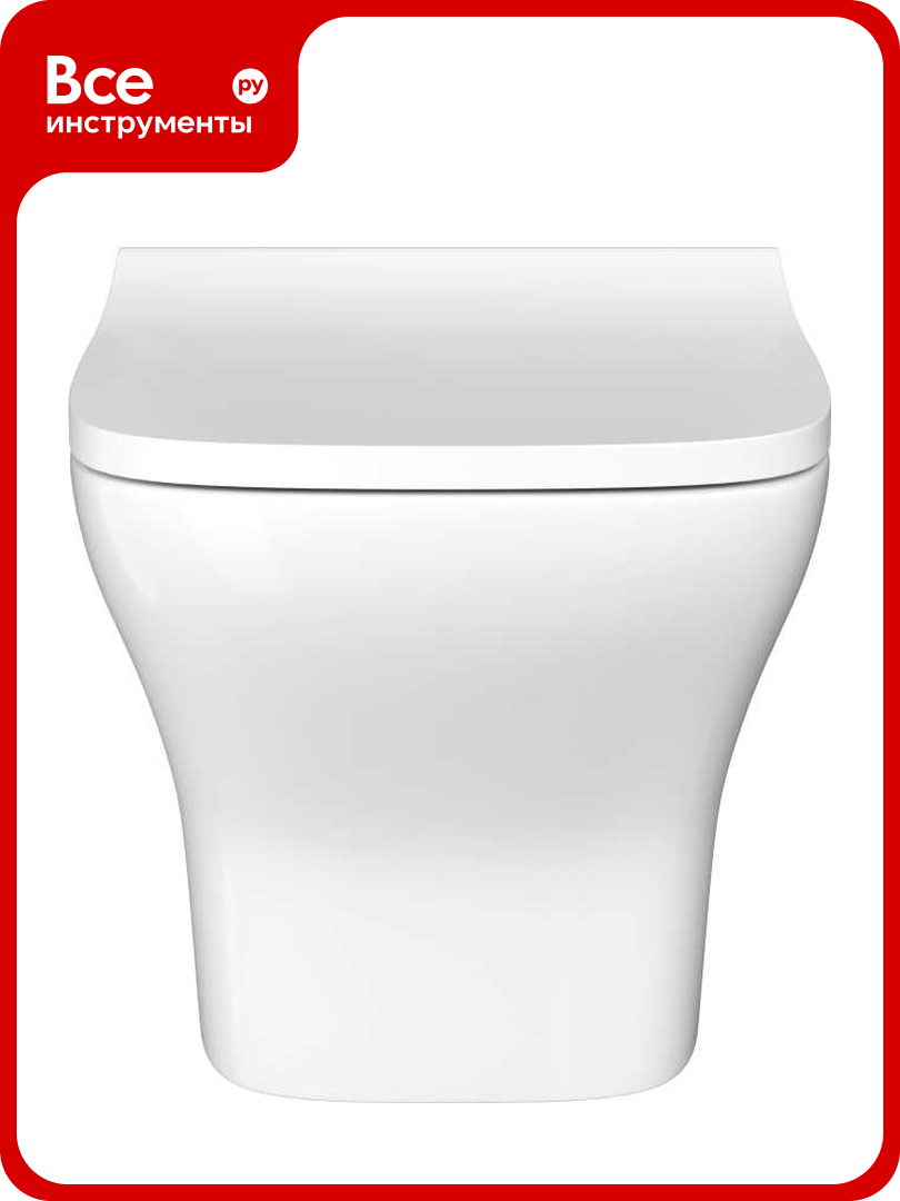 Подвесной безободковый унитаз VITRA Zentrum Square 7484B003-0075