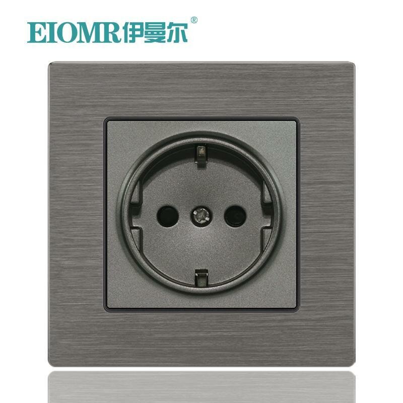 Немецкая стандартная розетка, панель розеток европейского типа, розетка немецкого типа, панель розеток немецкого типа 86-го типа, скрытая настенная установка, европейский стандарт.