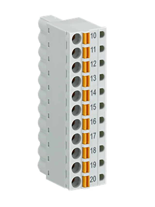 Колодка клеммная ABB, 11 пол, пруж, каб. спереди, TA565-11, 1TNE968901R3106