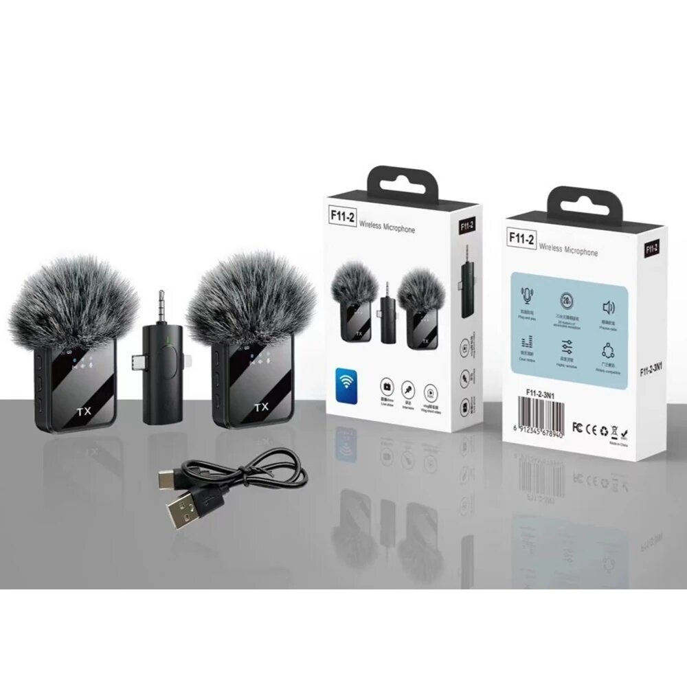 Беспроводные микрофоны Travor, 2 Mic 1 Receiver, цвет 2