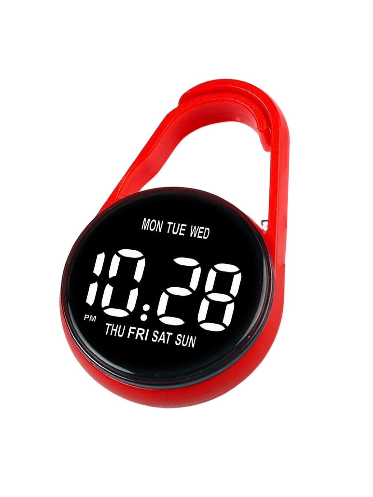 Пластиковые карманные часы-брелок Портативные электронные часы с сенсорным управлением