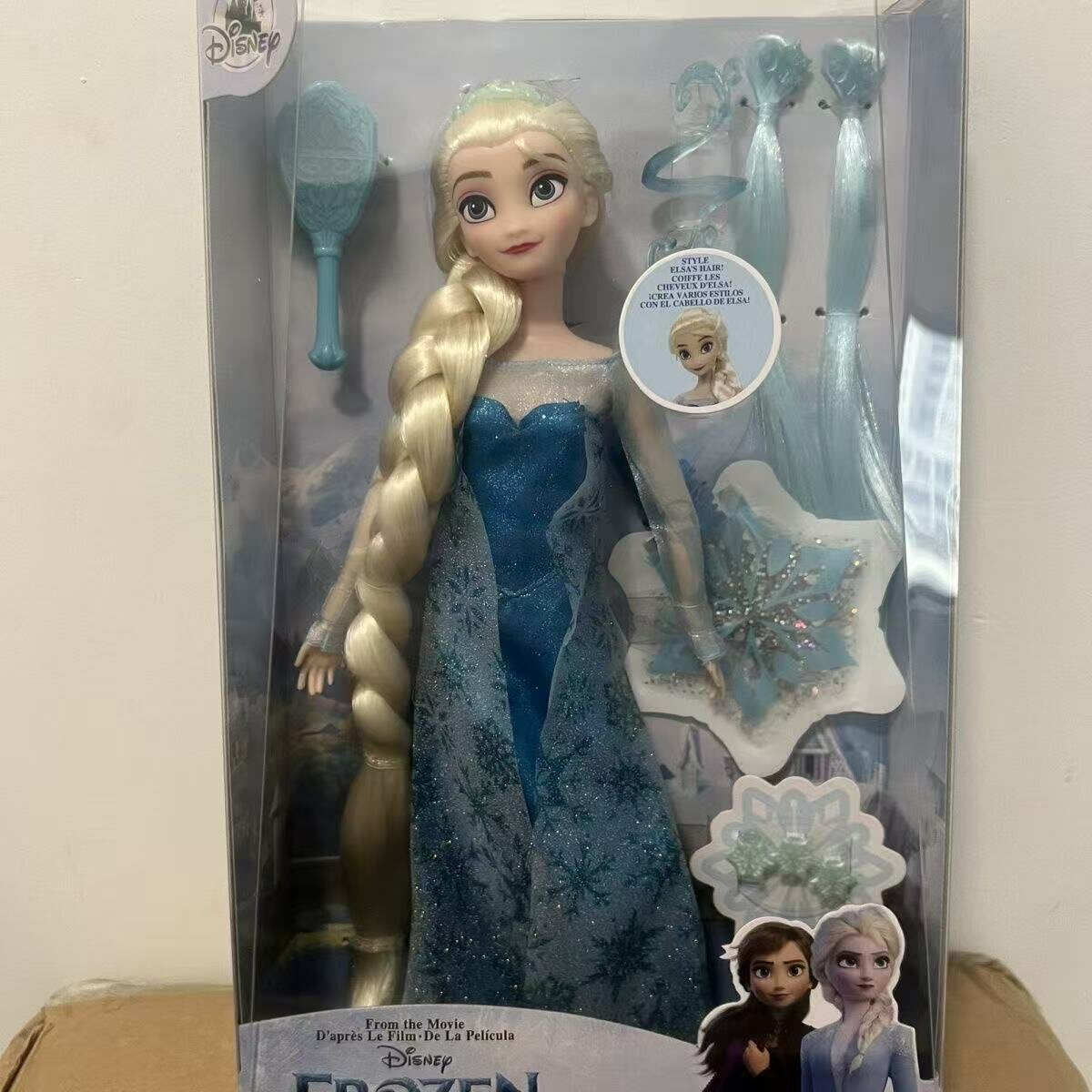 Набор кукол Эльзы и Анны из "Холодного сердца 2" с аксессуарами для переодевания, игрушка для девочек, ручная кукла, подарочная коробка