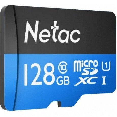 Карта памяти Netac MicroSDXC P500 Standard 128GB Adapter (NT02P500STN-128G-R)