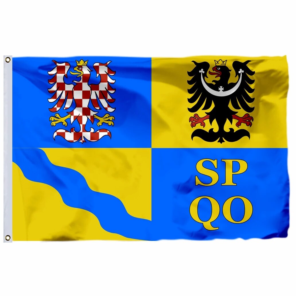 Флаг Olomouc Region 4x6FT (120x180CM), Синий
