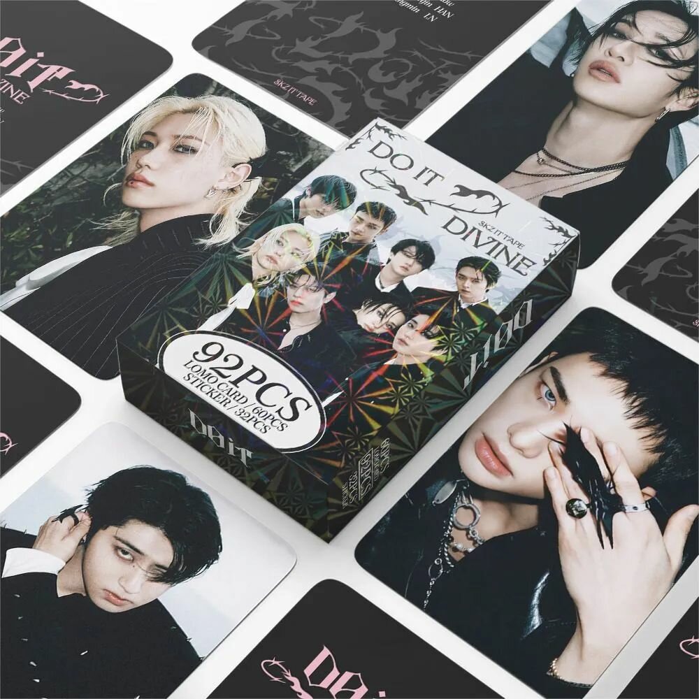 KPOP 92шт/коробка STRAYKIDS Фотокарточки DOIT DIVINE Коллекционная карточка
