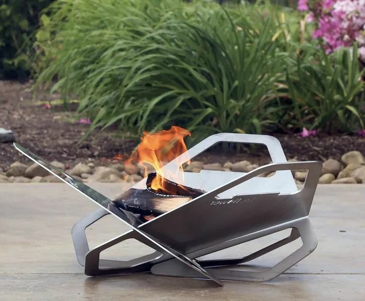 Костровая чаша, гриль, мангал, разборная, с ножками