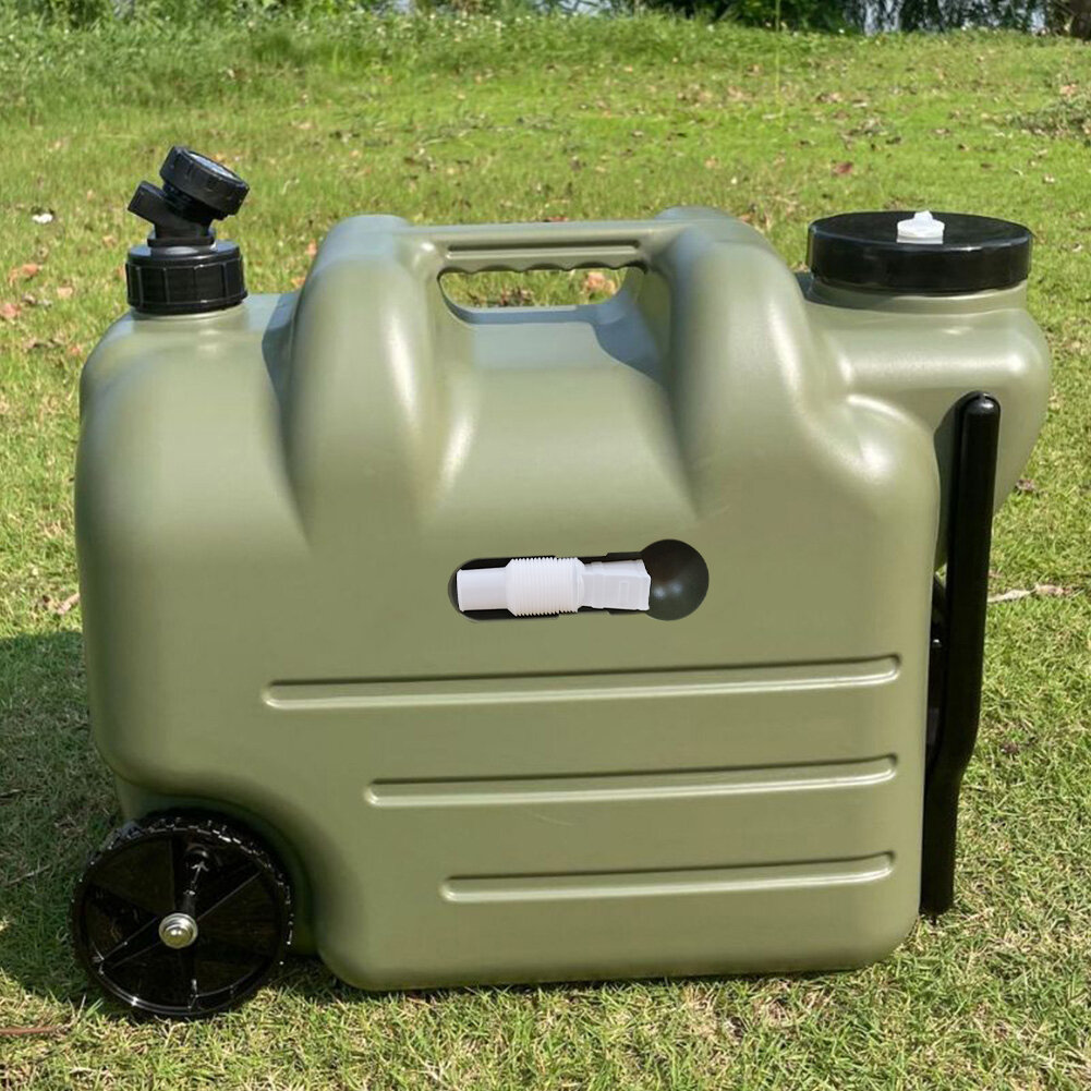 Бак для воды с колесами, 28 л, зеленый