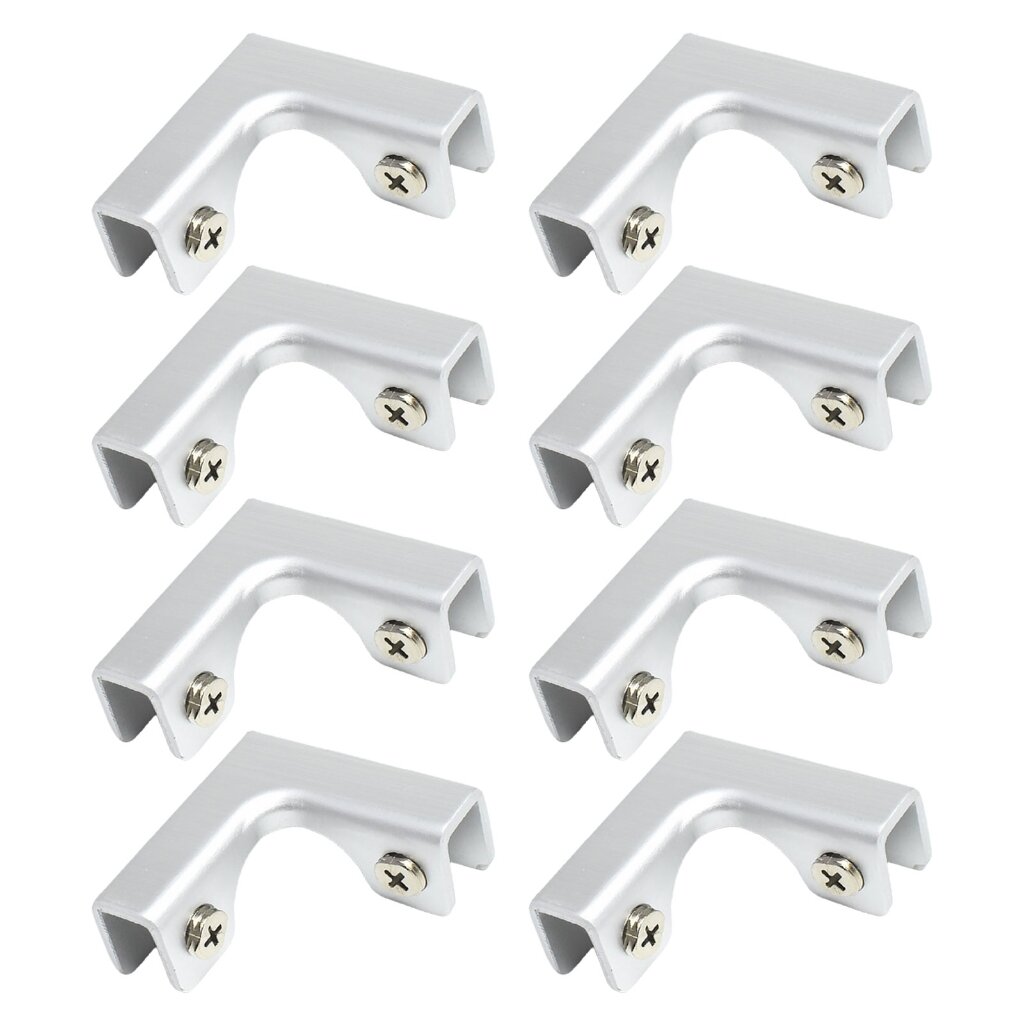 8шт Алюминиевых соединителей для плитки, Угловые соединители для плитки, набор крепежных элементов для угловой плитки для быстрой и эффективной сборки плитки