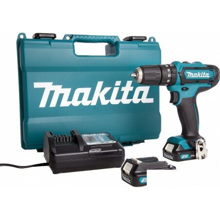 Ударная дрель-шуруповерт Makita HP332DWAE (с 2-мя АКБ, кейс)