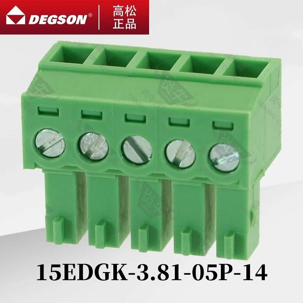 10 шт. DEGSON 15EDGK-3.81-05P-14-00ZH Оригинальный оригинальный разъем Вставная клеммная колодка Разъем для печатной платы
