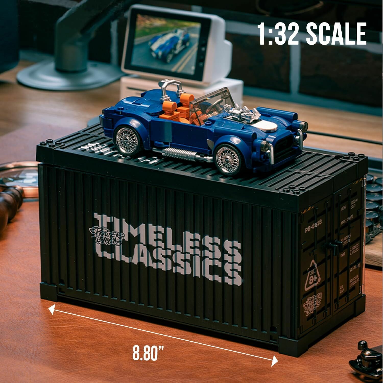 Конструктор Ford Shelby Cobra 1:32 — вечная классика, символ 60-х, коллекционная модель для сборки