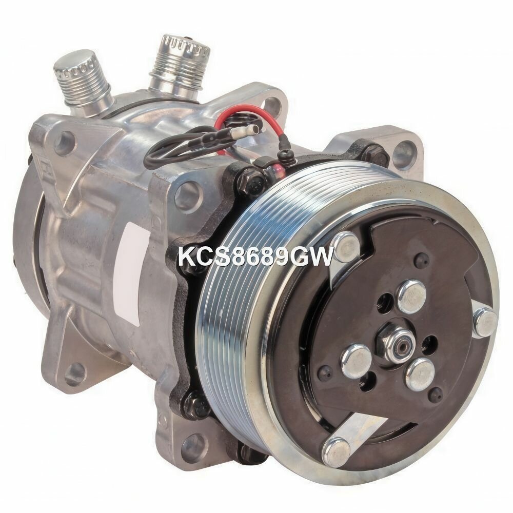 Компрессор кондиционера, для Форд, 66 Газ Газель Некст, Генесис, Нью Холанд, Кейс ИХ Массей Фергусон Камминс арт KCS8689GW