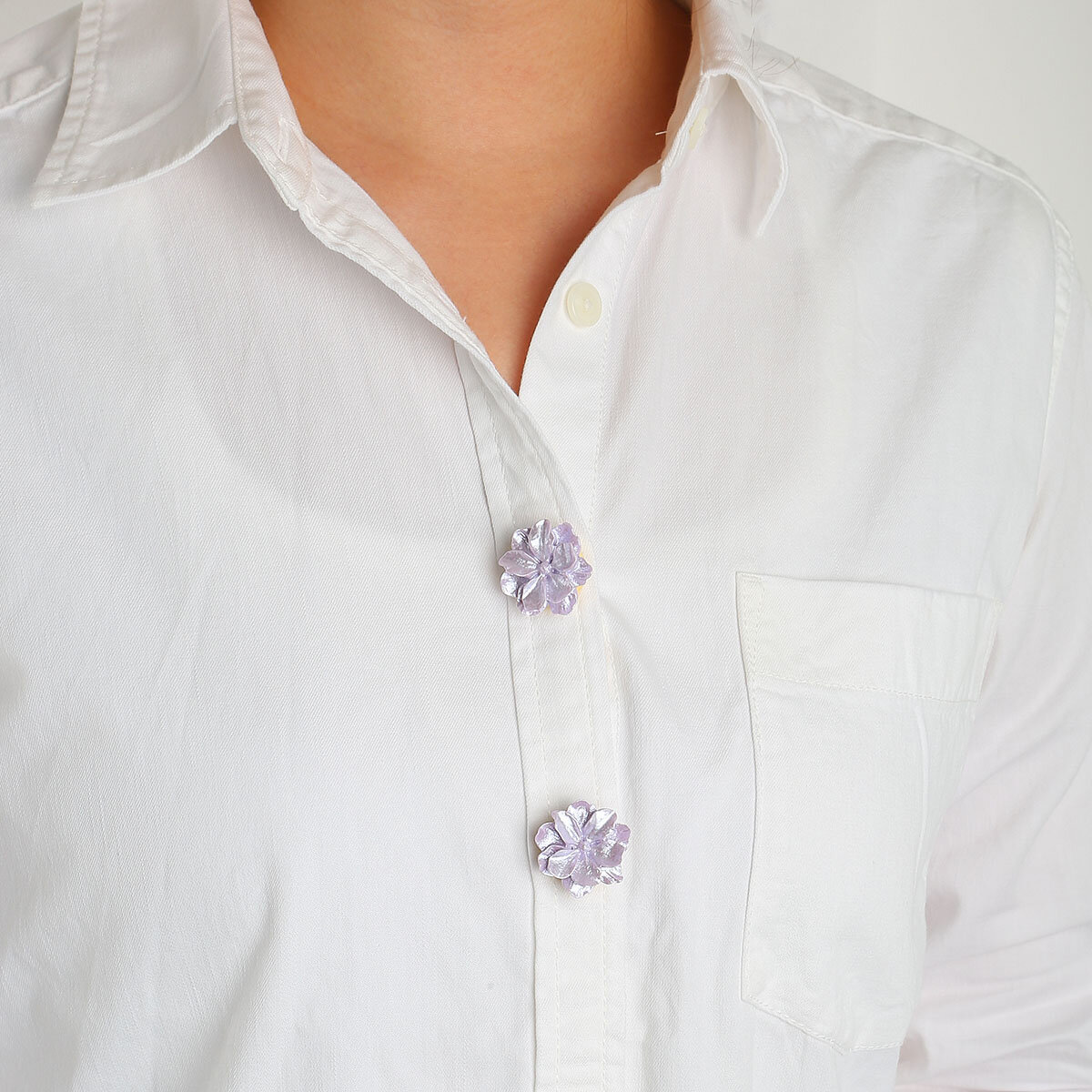 Накладки декоративные клипсы для пуговиц, Роскошная крышка на пуговицах, Аксессуары для рубашек к платью 2 Шт