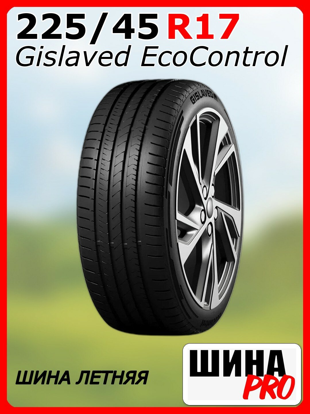 Шина летняя Gislaved 225/45/17 V 91 EcoControl для легковых автомобилей 16100120316