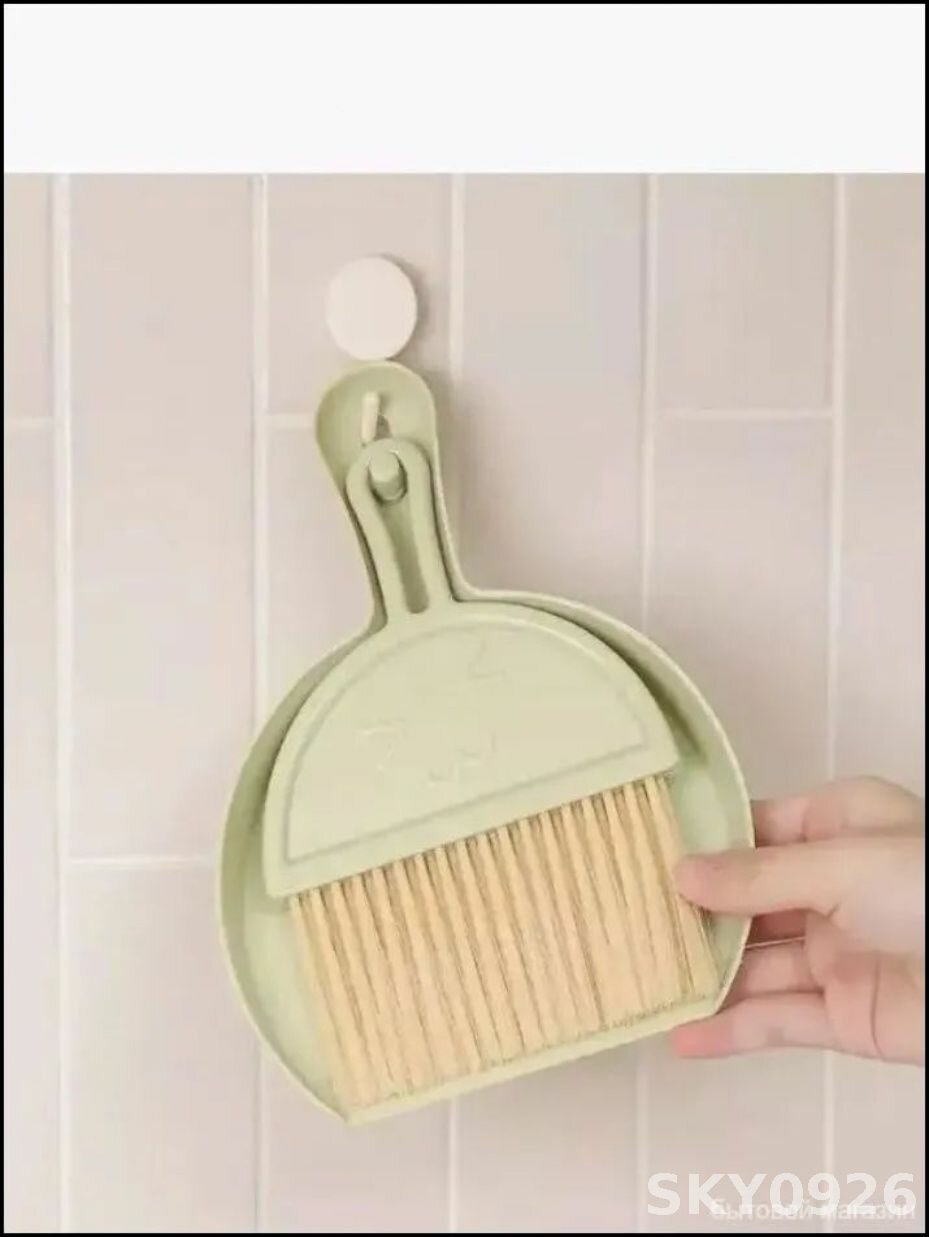 Для рабочего столаМини-набор щетка и совок для уборки Маленькая метелка для крошек, пыли и клавиатуры Компактный комплект для дома и офиса