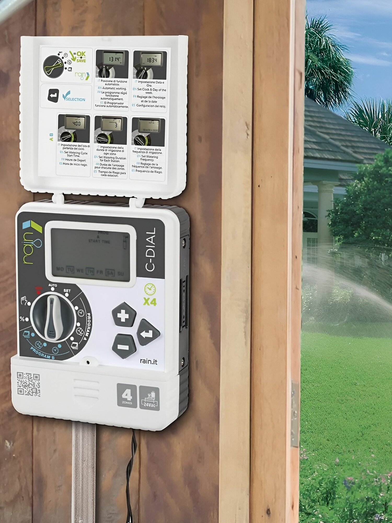 Пульт управления RAIN SPA "C-DIAL" 4 зоны (Внутренний) / Контроллер управления RAIN SPA "C-DIAL" 4 зоны(Аналог Hunter ELC-401i-E)