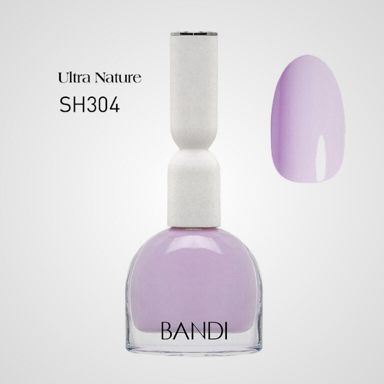 Лак для ногтей тон SH304s Soft lavender 10 мл BANDI ULTRA NATURE SH304s Soft lavender Лак 10 мл