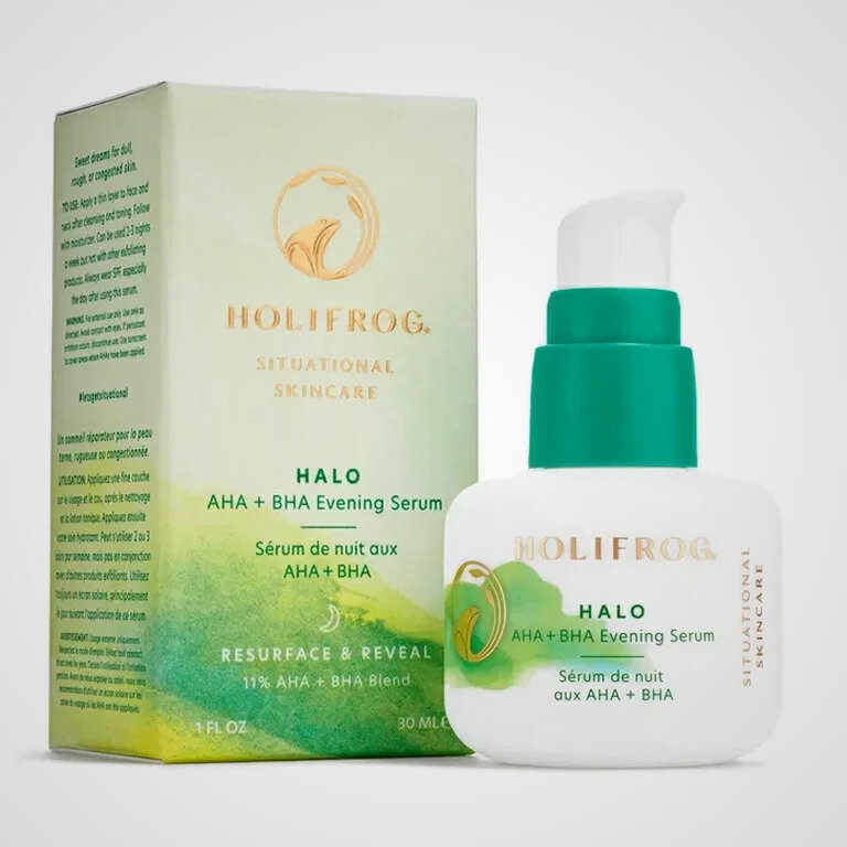 Ночная сыворотка с AHA и BHA-кислотами 30 мл HOLIFROG Halo AHA + BHA Evening Serum Сыворотка 30 мл