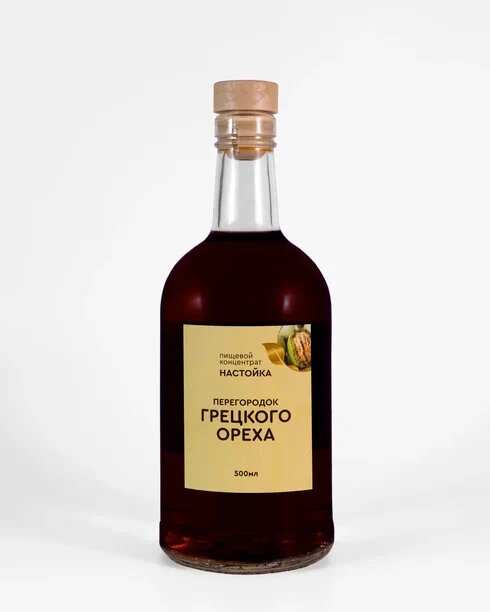 Настойка из перегородок грецкого ореха, 500 мл