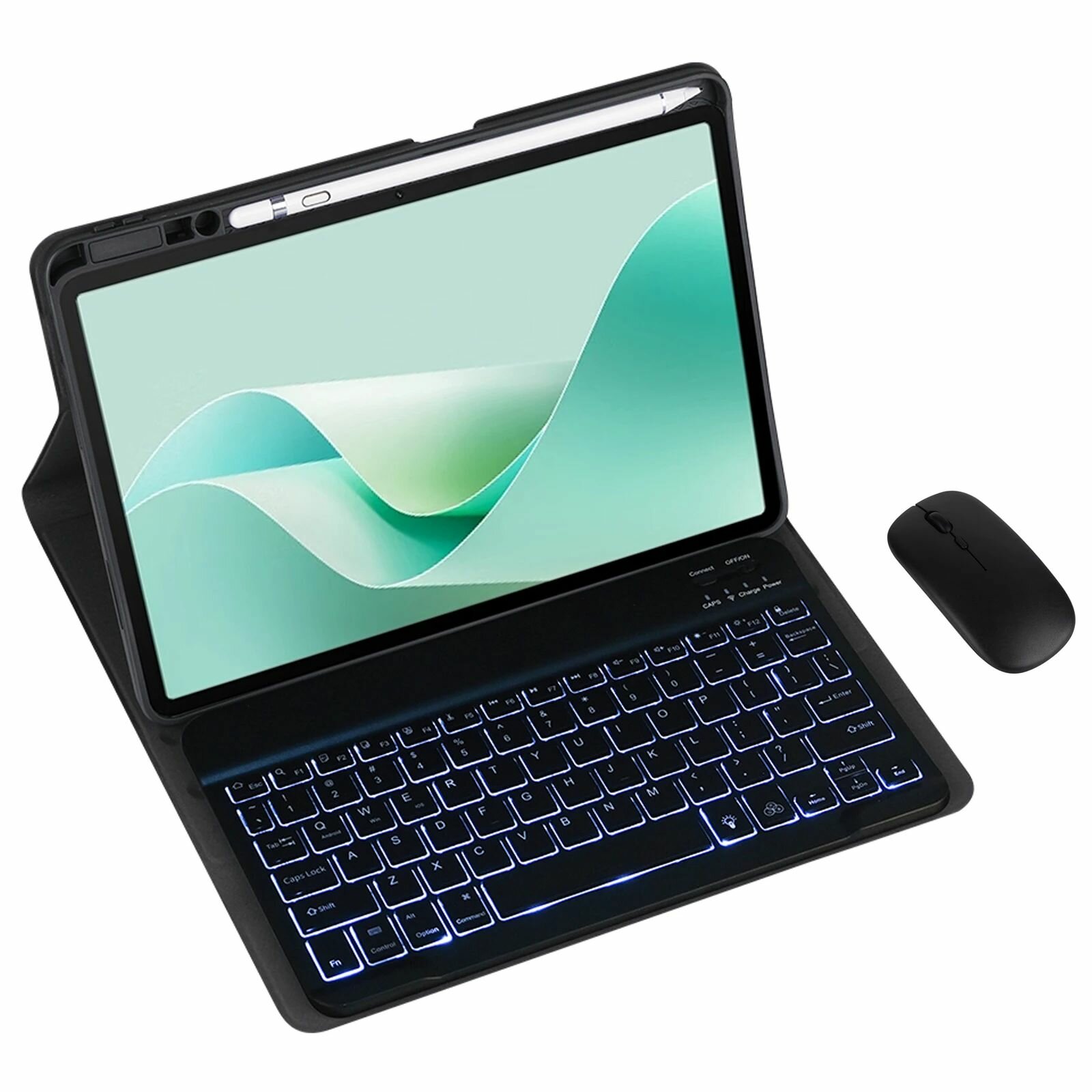 SZAMBIT Чехол с подсветкой клавиатуры и Bluetooth-мышью для Huawei Matepad 11.5 2025 TXZ-W09 с русской раскладкой