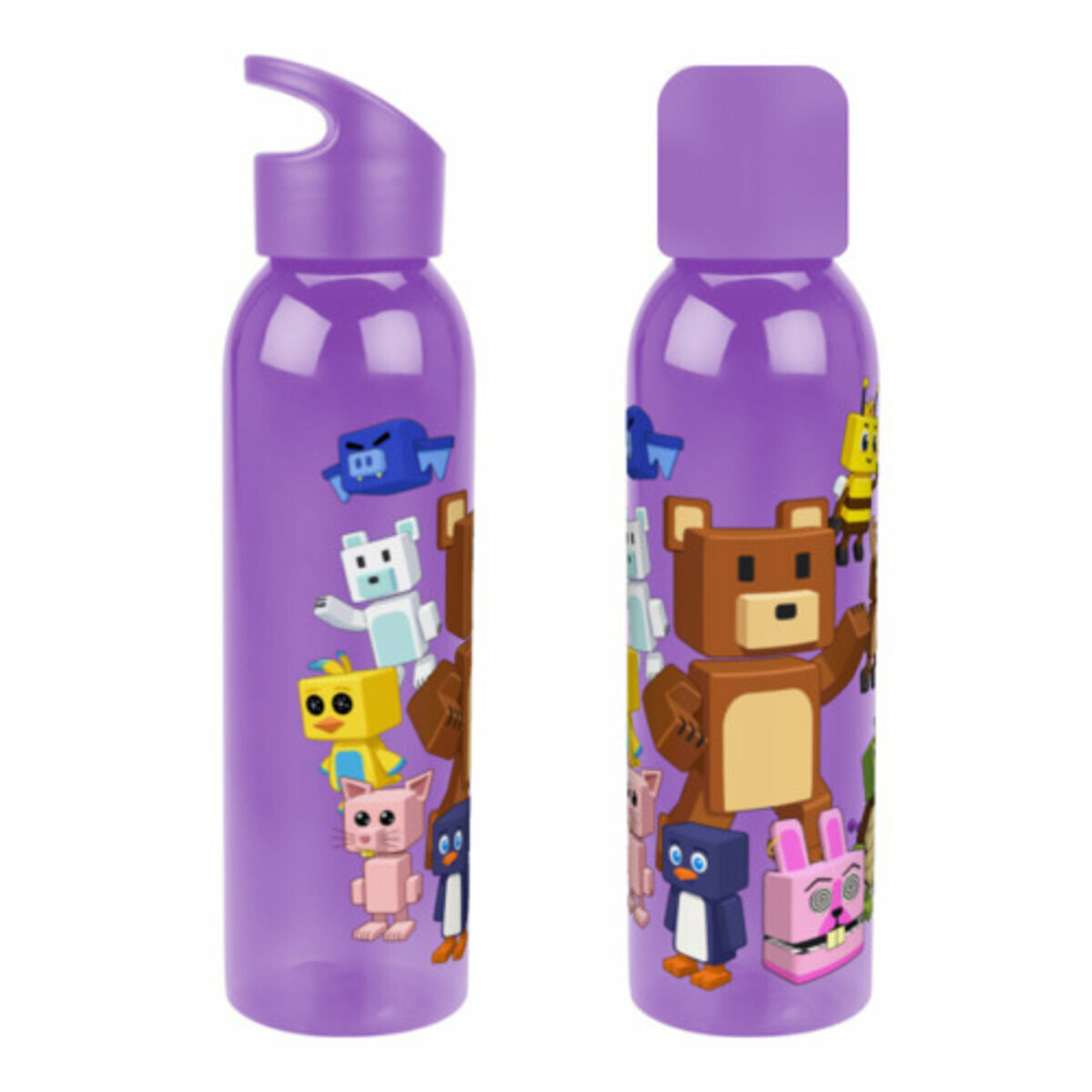 Бутылка для воды «super bear adventure игрушки супер беар адвенчер» (фиолетовый)