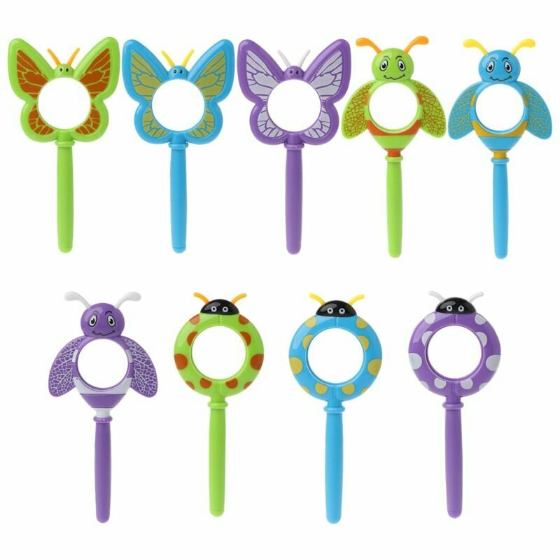 Милый Мультфильм Увеличительное Стекло Детские Дети Учатся Наблюдать За Лупой Научный Эксперимент Игрушки Научная Головоломка Игрушка