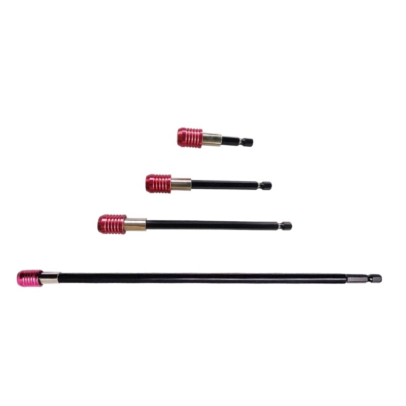 4шт Набор Удлинителей Сверла Магнитная Дрель Отвертка Держатель Бит Стержневые Патроны Держатель Удлинители 1/4 дюйма Шестигранный Держатель Бит