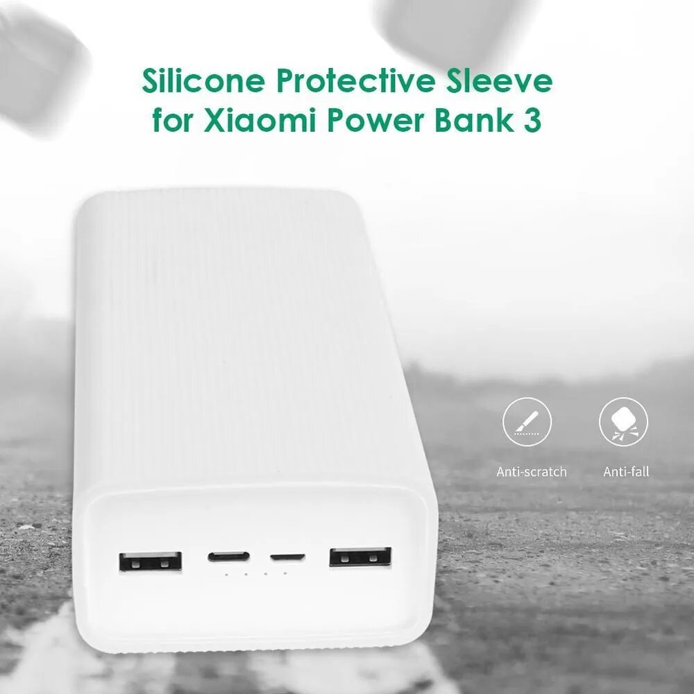 30000 м ч Силиконовый чехол Power Bank Защитный чехол для Xiaomi Mobile Power