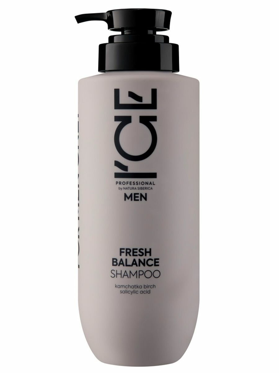 Natura Siberica ICE Professional Мужской шампунь для жирных волос успокаивающий 400 мл