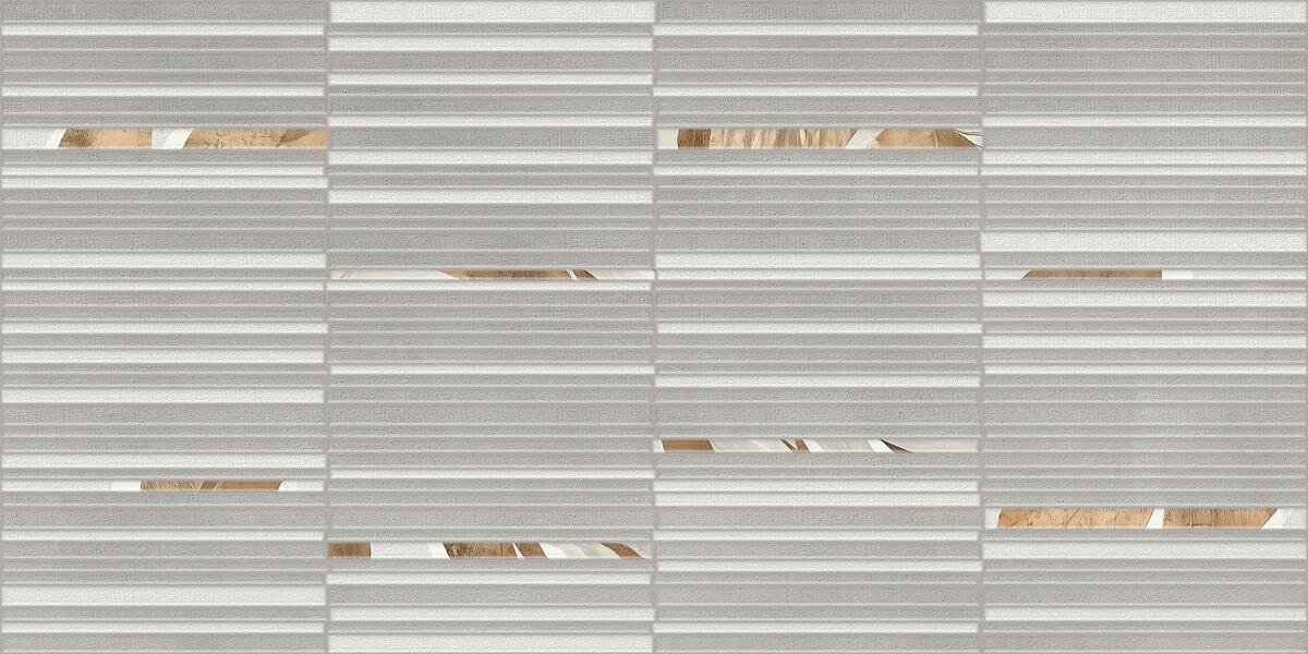 Керамическая плитка Керлайф Vintage 929685 31,5x63 Матовая, Рельефная Серый