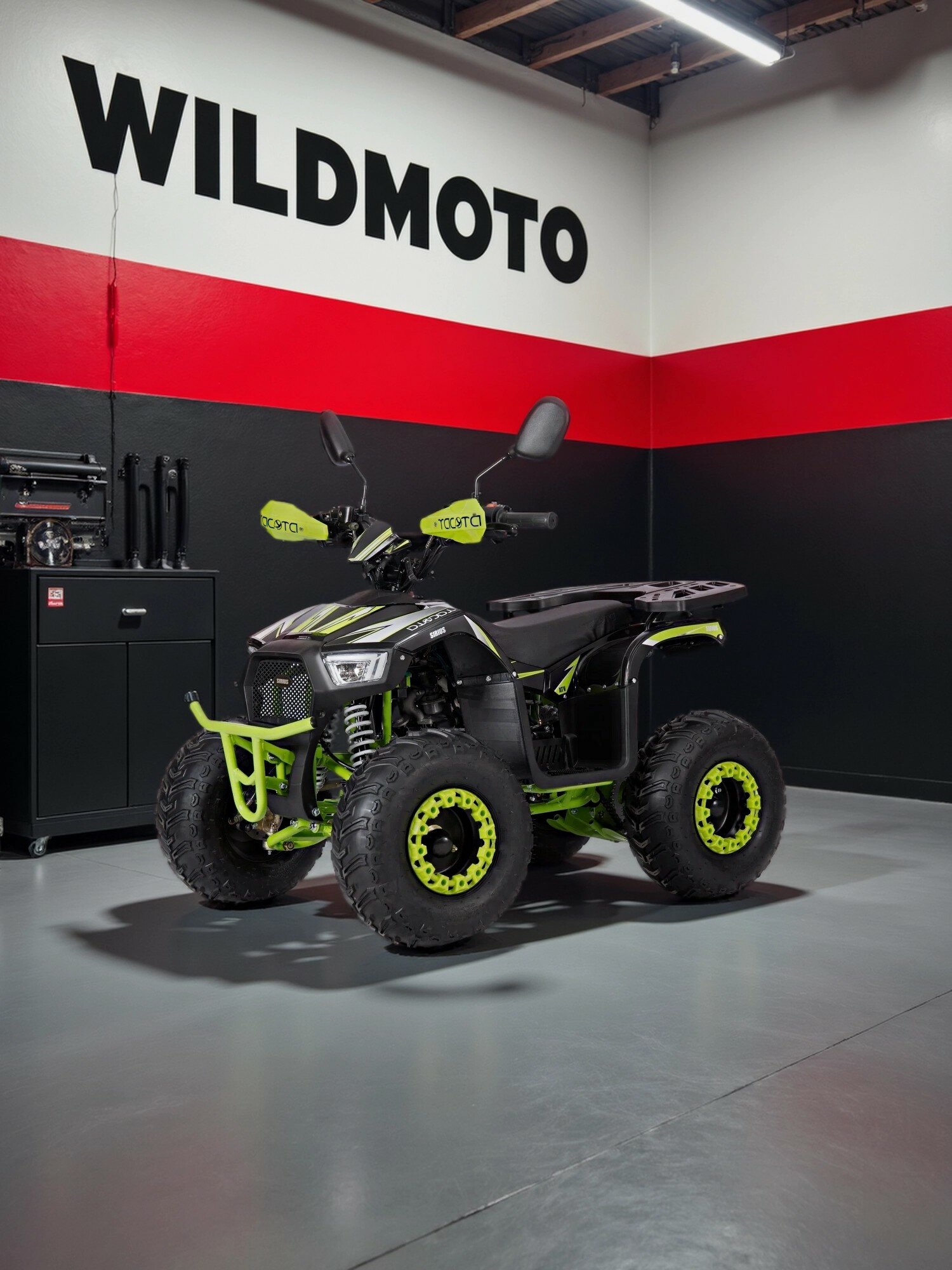 Квадроцикл детский YACOTA SIRIUS, 110 см³, ❗45 км/ч, ❗вариатор. черно-зеленый