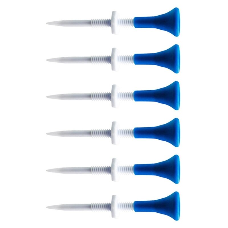 6шт Пластиковый Тренировочный Мяч Для Гольфа Тройники Подставка Регулируемая По Высоте Тройники Для Гольфа Открытый Понижающий Держатель Мяча Для Гольфа Гольф Подарок