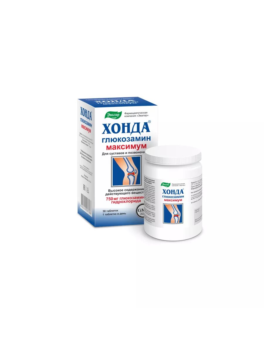 Хонда Глюкозамин Максимум, 1.3 г, таблетки, 30шт.