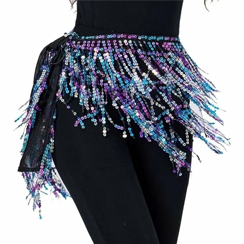 Пояс платок для восточных танцев с монетками