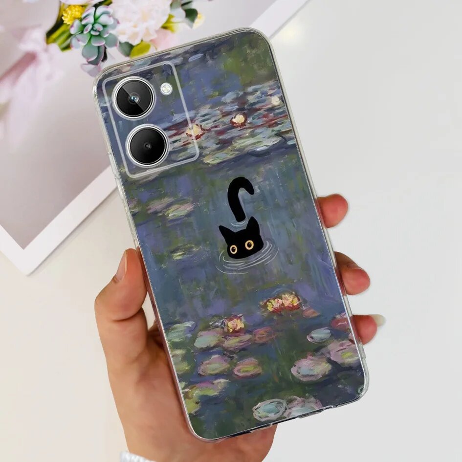Задняя крышка для Realme 10 чехол RMX3630, милая панда с мультяшным рисунком, тонкая мягкая прозрачная силиконовая задняя крышка для телефона 10 Pro Plus RMX3687, Обложка