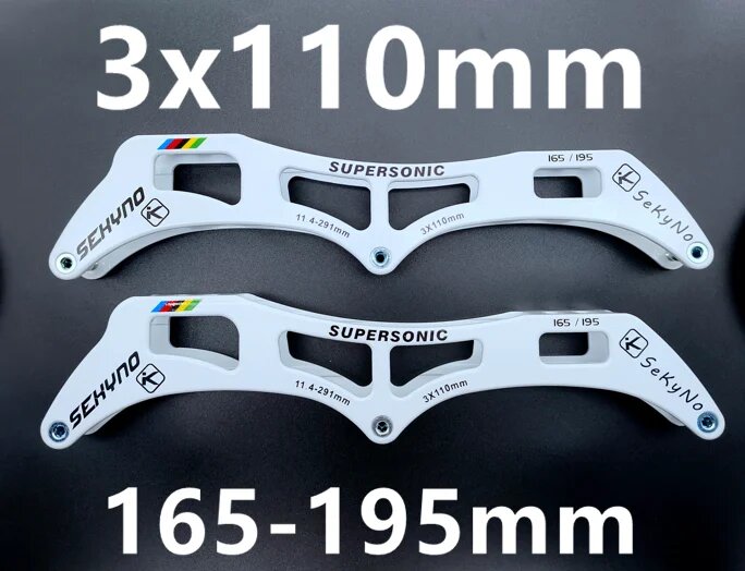 Рама для роликов SeKyNo SuperSonic 3x110mm, 165-195 мм, Белый